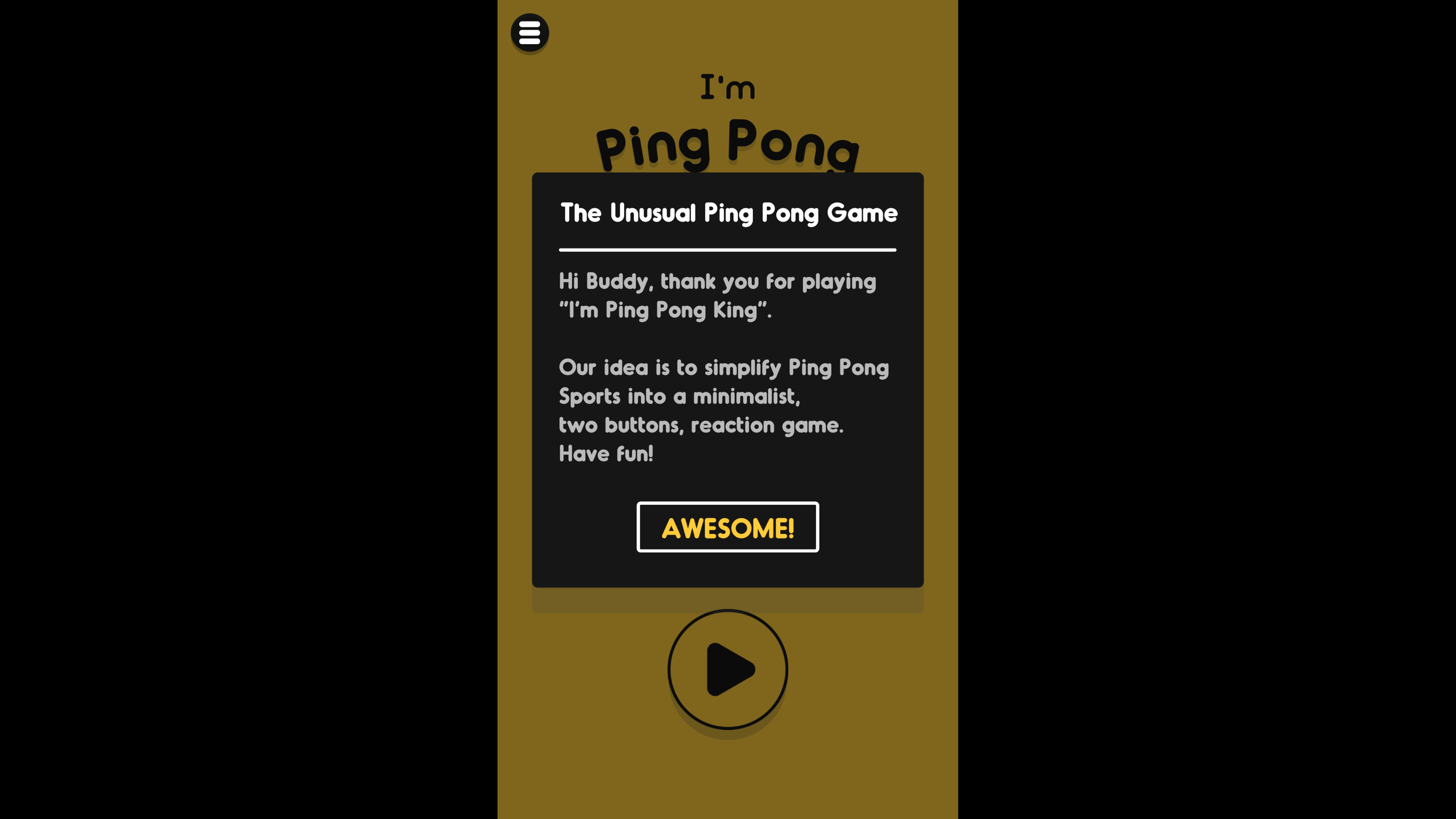 Disclaimer - I’m Ping Pong King :) | Interface In Game